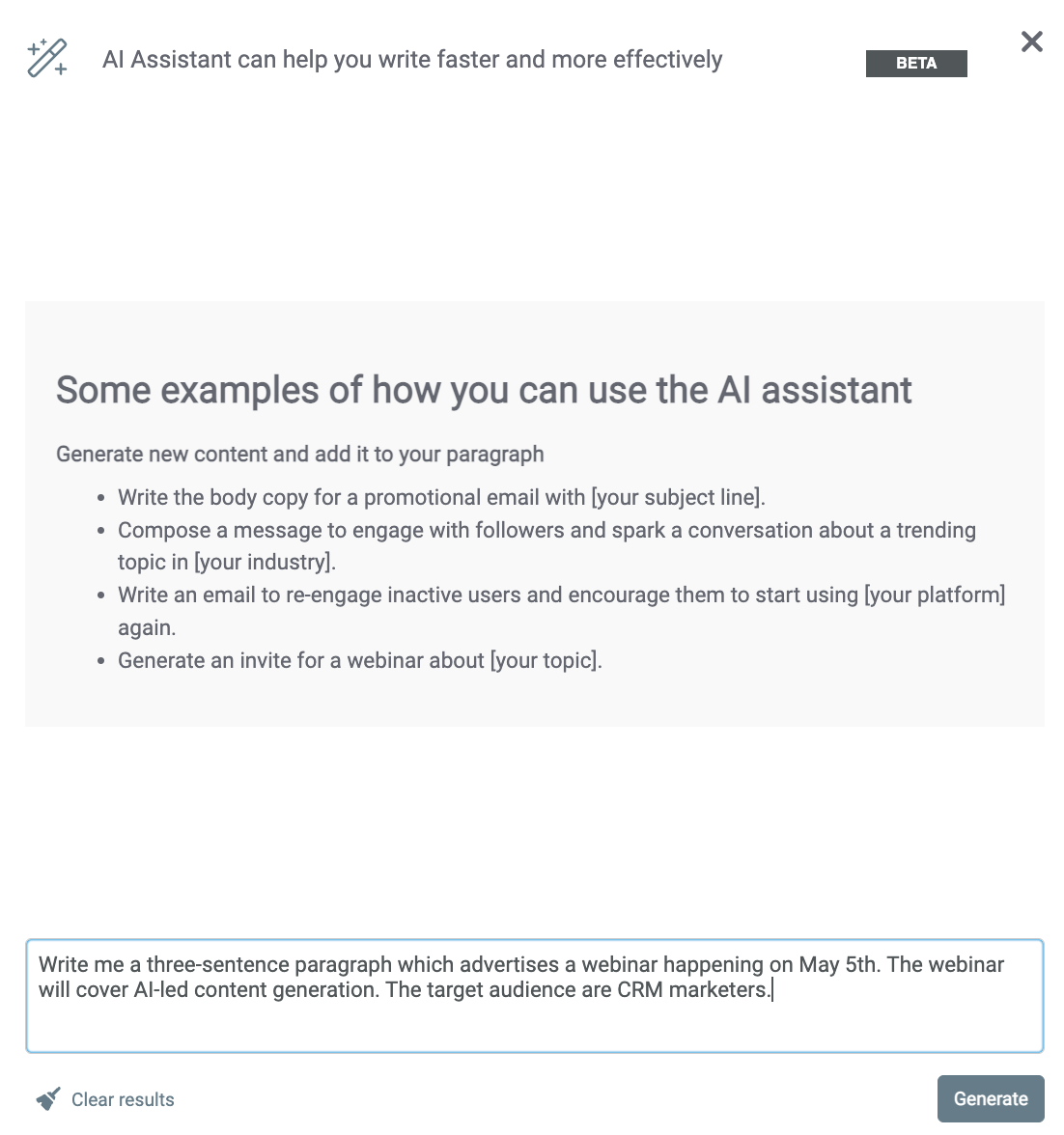Build OptiMail Templates with the Gen AI Copy Assistant – Optimove