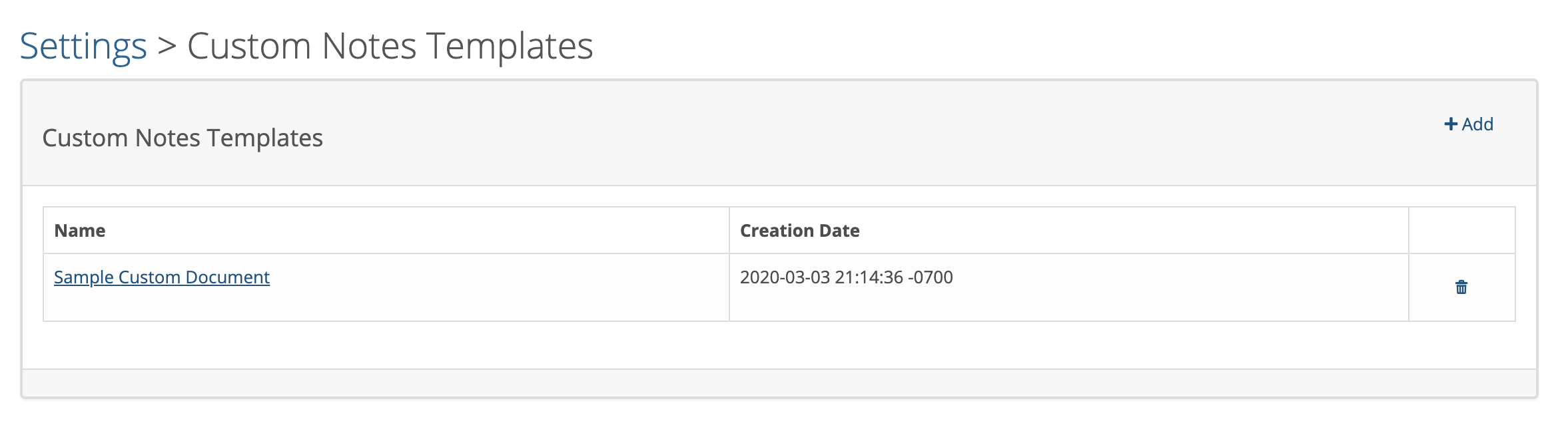 Custom Note Templates – TherapyMate