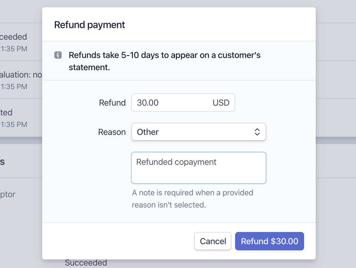 Refunding Client Payments – TherapyMate