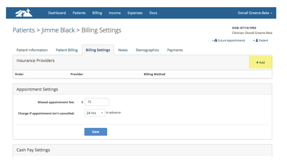 Procedures Report for your Billing Service – TherapyMate