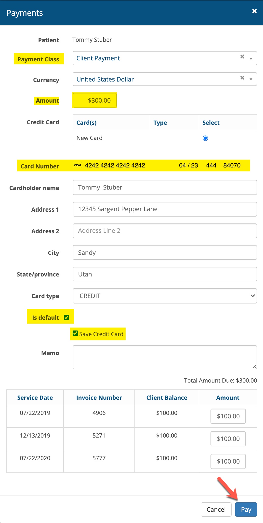 Client Portal-Payment Instructions for Clients – TherapyMate