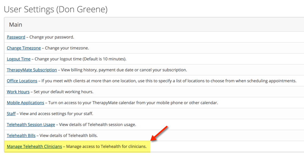 Telehealth Practice Setup Instructions – TherapyMate