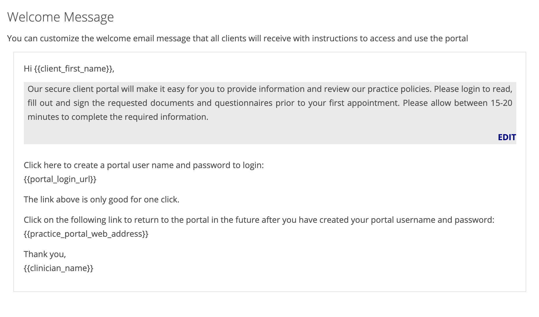 Client Portal-Profile and Demographic Information Feature – TherapyMate
