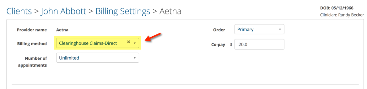 Claim.MD-Getting Started with Direct Clearinghouse Billing – TherapyMate