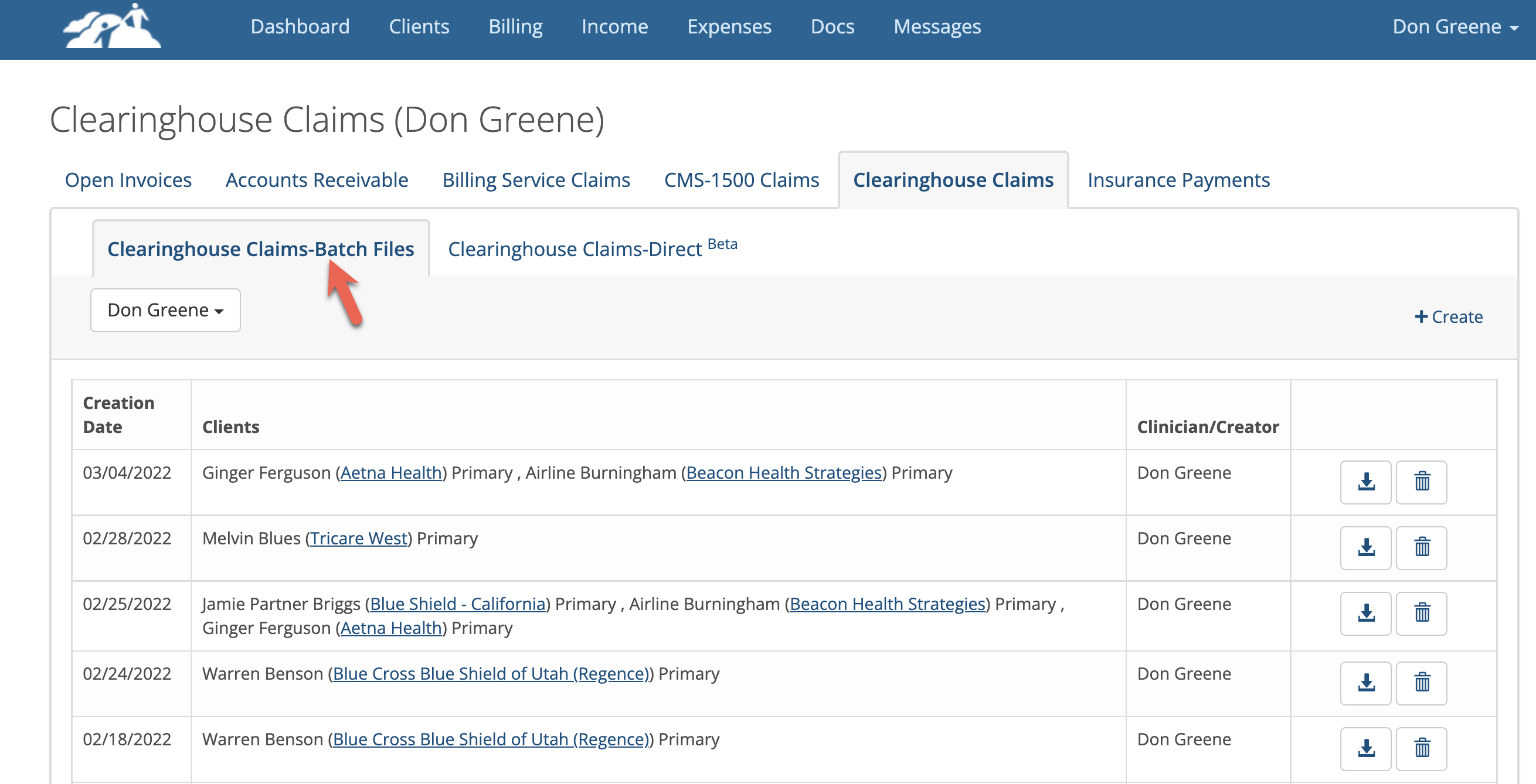 Office Ally Clearinghouse Claims Creation & Submission – TherapyMate