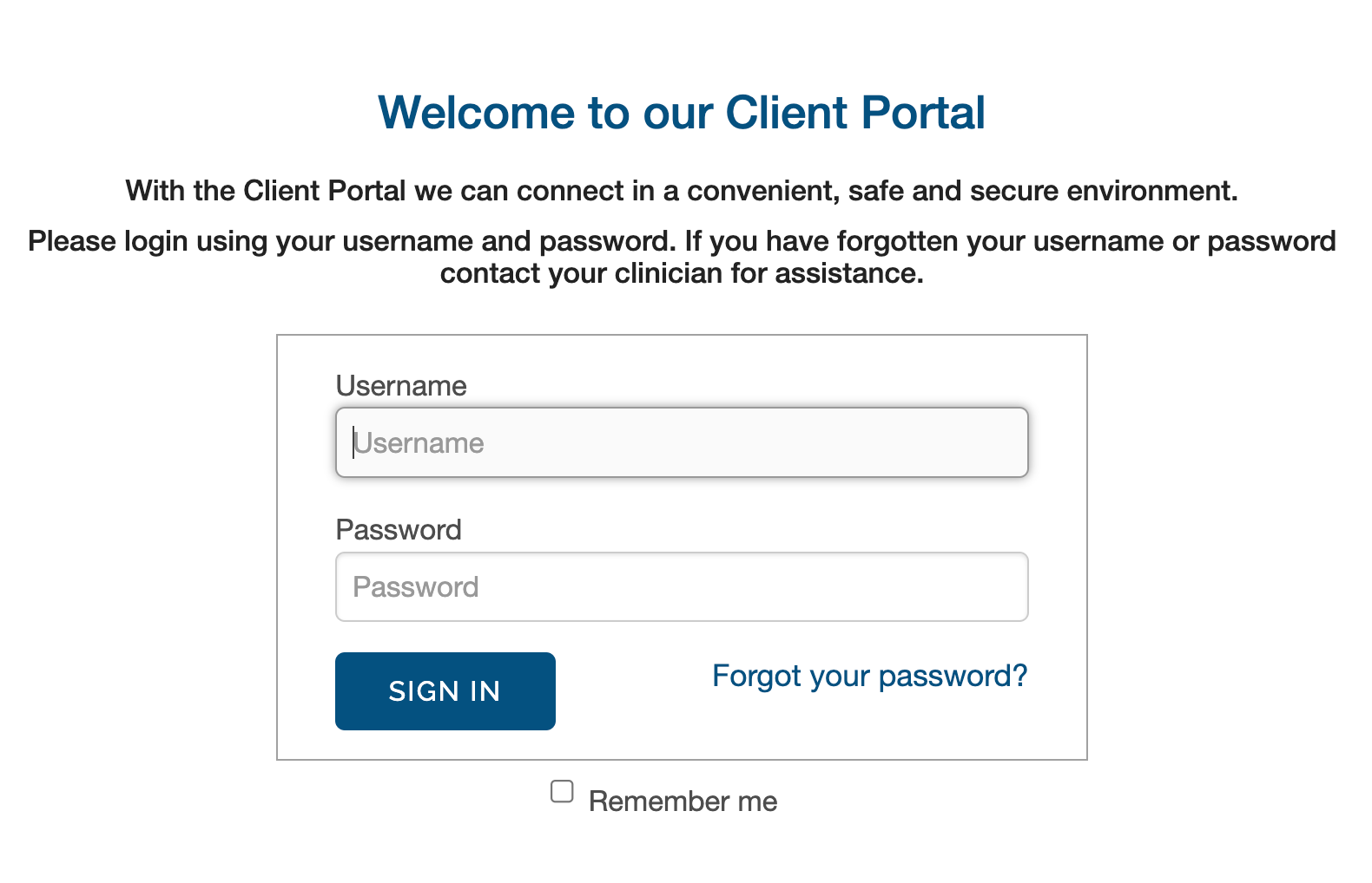 Client Portal Troubleshoot Tips for Clinicians – TherapyMate