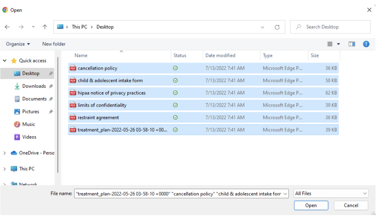Downloading & Uploading Client Documents using Windows – TherapyMate